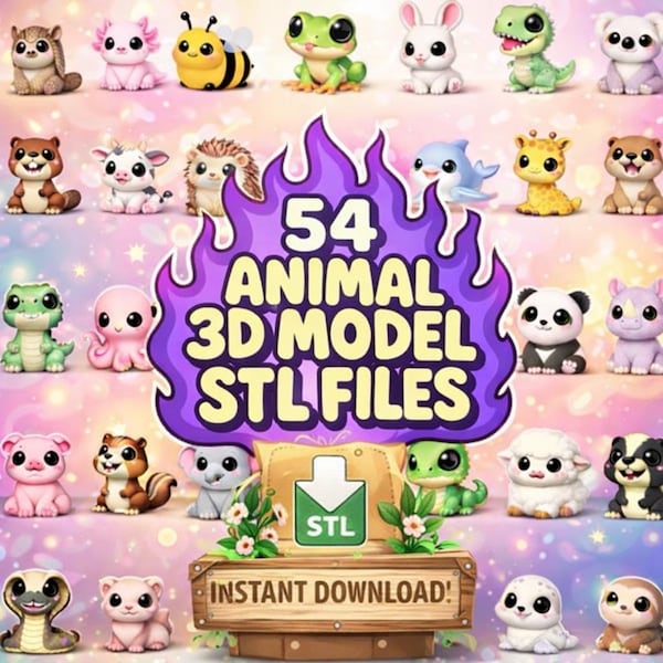 Chibi Animal Figures - Etsy