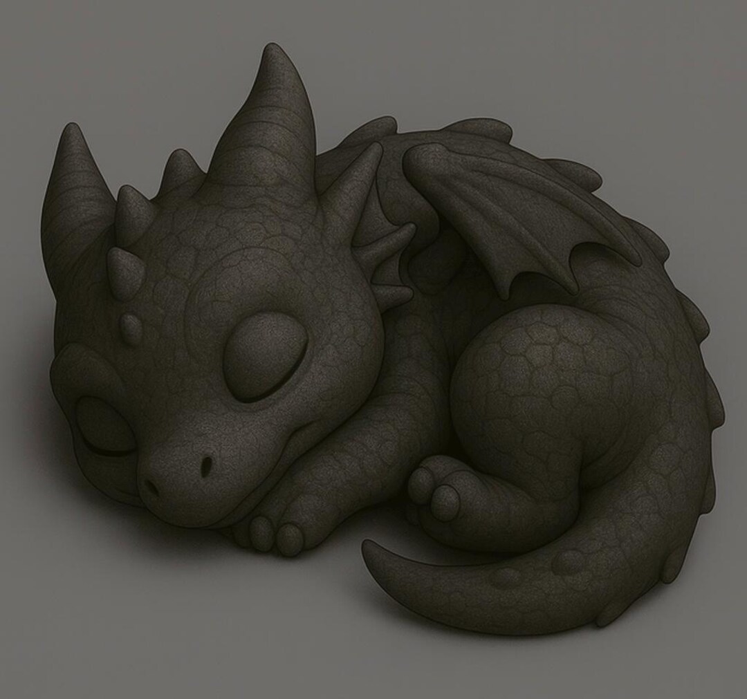 Adorable Baby Dragon Sleeping Model - STL File ONLY for 3D Printing - Etsy