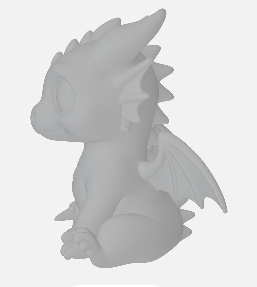 Adorable Baby Dragon Model - STL File ONLY for 3D Printing - Etsy