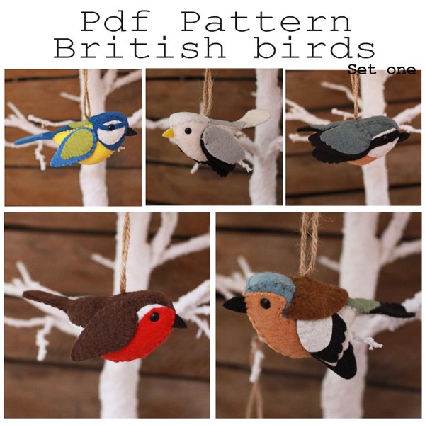 Felt Bird Pattern - Etsy