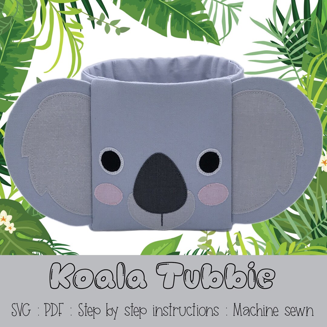 Koala Tubbie Storage Box PDF SVG Sewing Pattern - Etsy