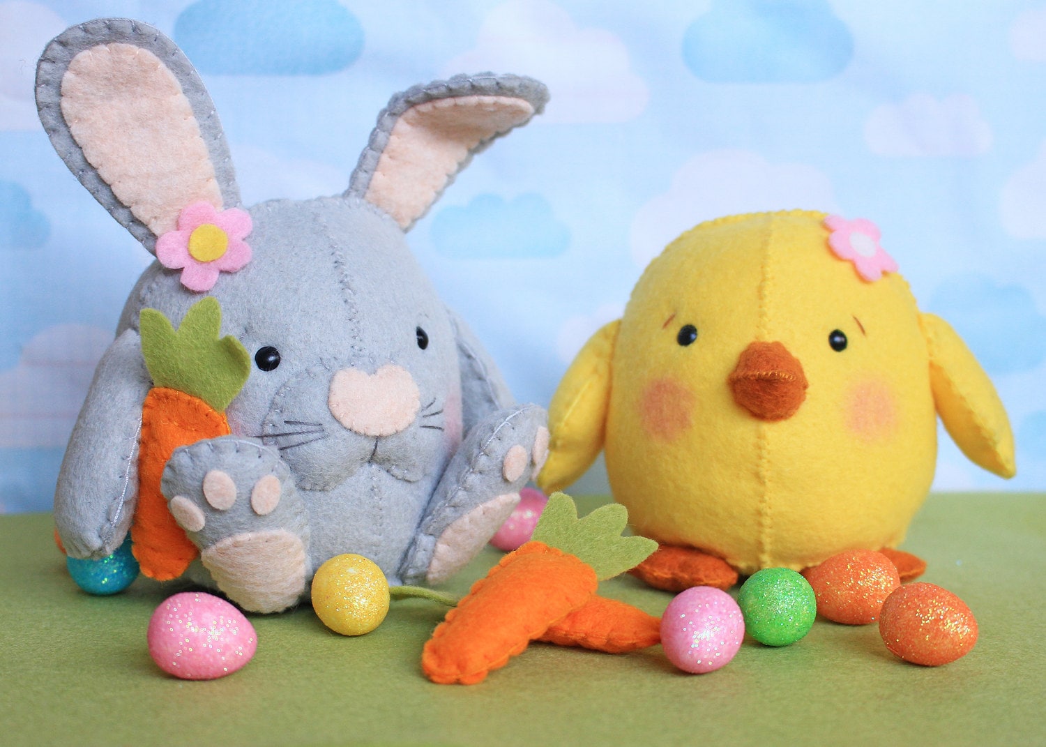Easter Buddies Pdf Pattern Egg Plushy Kawaii Sew Your Own - Etsy