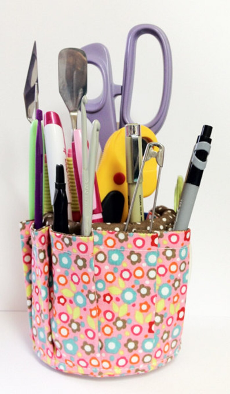 Crafty Mug Organiser PDF Pattern, Craft Storage, Desk Storage, Pencils ...