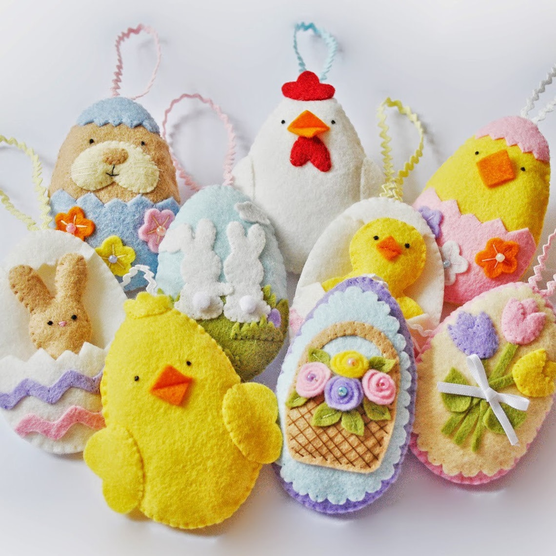 Easter Eggs Set One PDF Pattern Instant Download Sew Your - Etsy UK