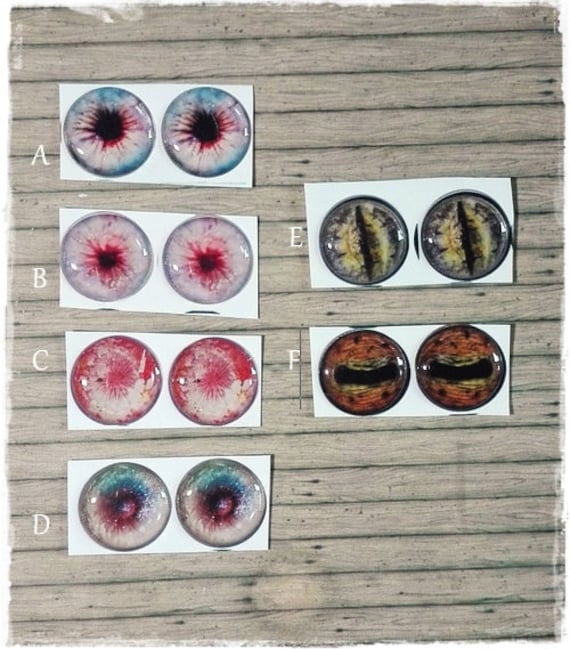 Vampire/devilish Goat/demon EYE CHIPS for Blythe Dolls by | Etsy