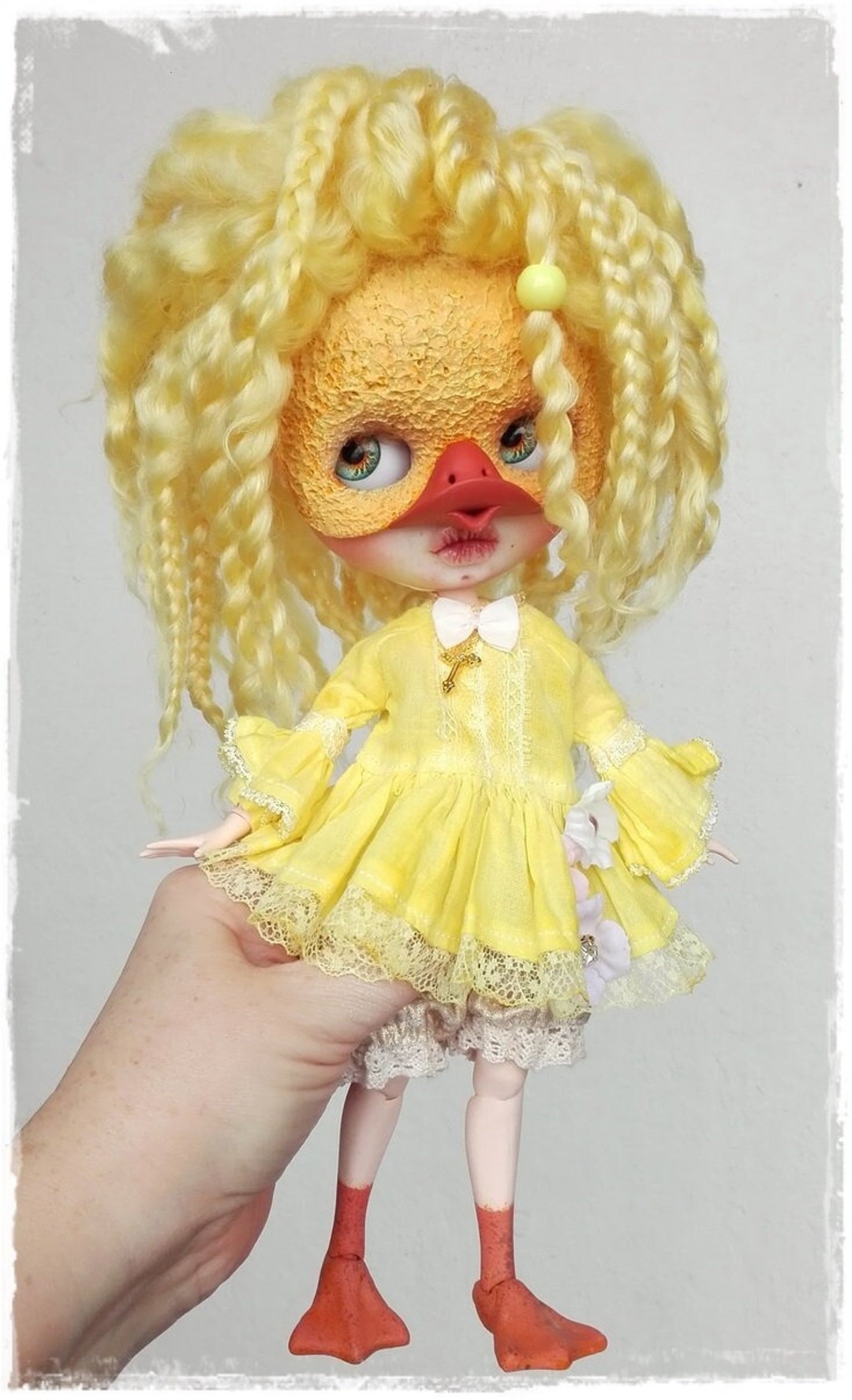 PATITO Duckie Girl Blythe Custom Doll Ooak by Antique Shop Dolls - Etsy