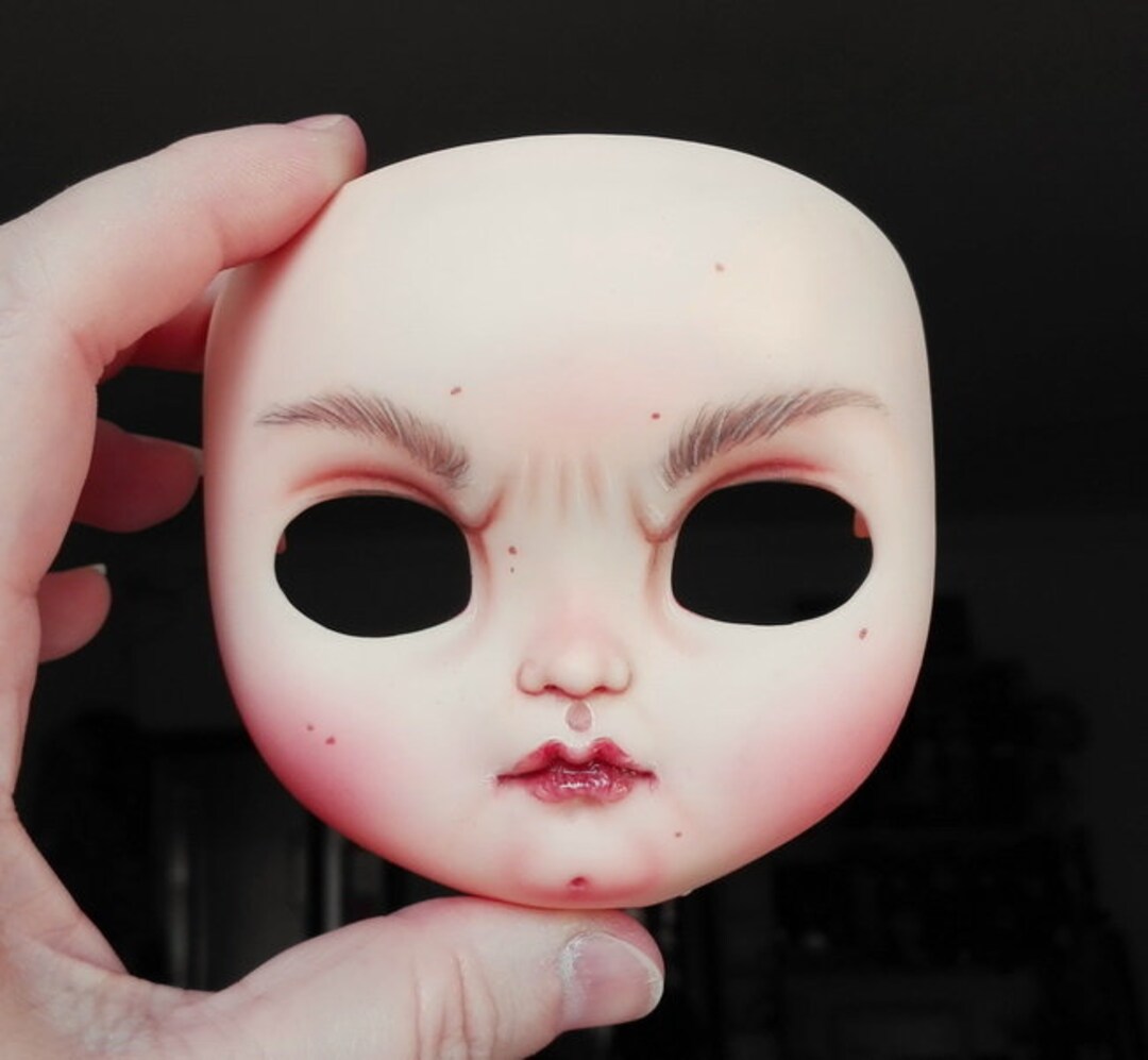 Custom ICY Doll FACEPLATE Blythe Angry Girl by Antique Shop Dolls - Etsy