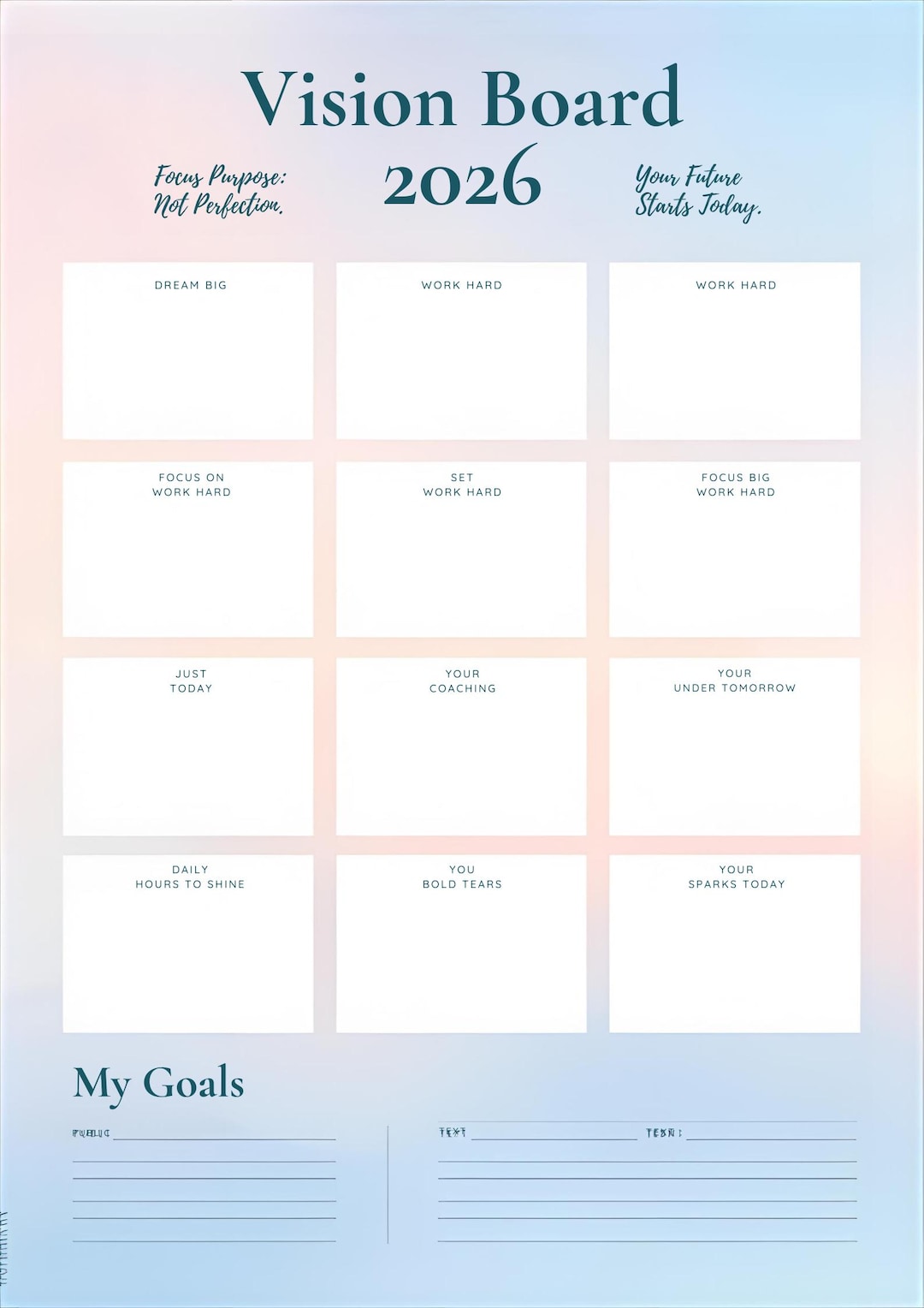 A Vision Board for 2026 - Etsy