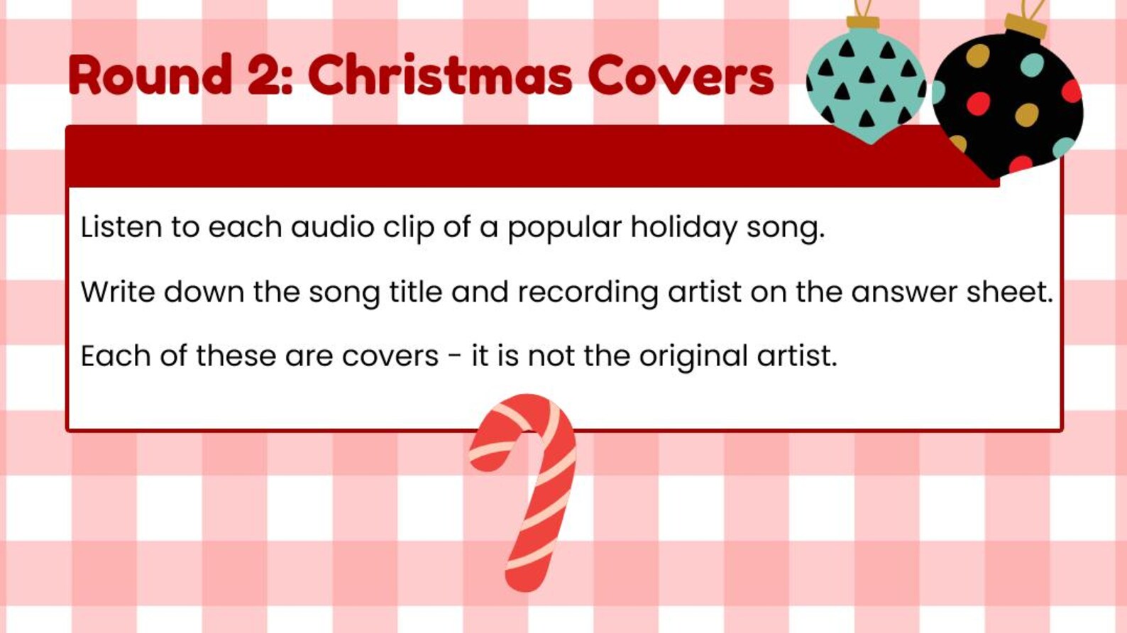 Christmas Music Trivia Game – Holiday Party Edition (instant Download ...