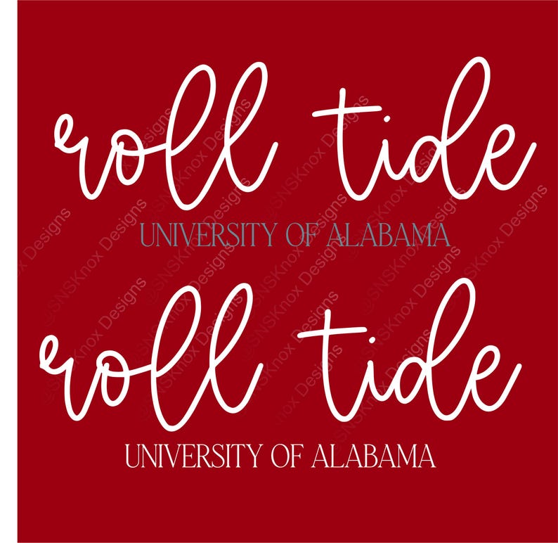 Roll Tide Digital Download | University of Alabama Printable Wall Art ...