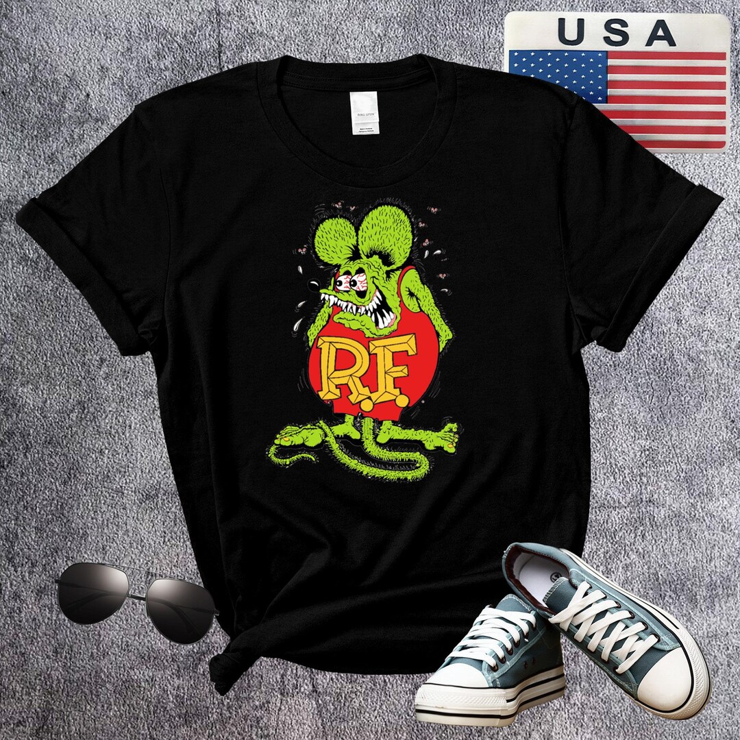 Rat Fink Logo RF Logo T-shirts Sweatshirt Hoodie Fans - Etsy