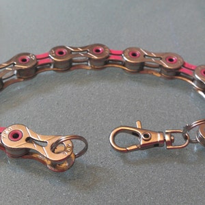 Breast Cancer Awareness Pink Ribbon Bike Chain Bracelet - CABRAC01 - Etsy