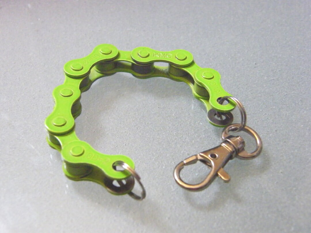 Lime Green Bicycle Chain Bracelet - BCGREN - Etsy