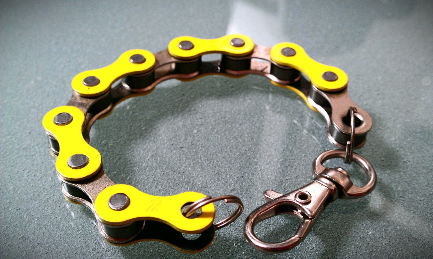 Bike Chain Bracelet Multiple Colors Rainbow and Silver - Etsy