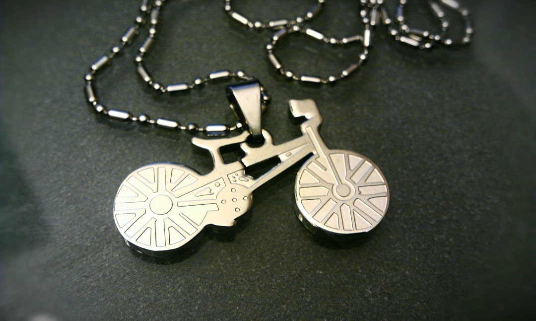 BMX Bike Laser Cut Pendant and Necklace - UNSTNL01 - Etsy