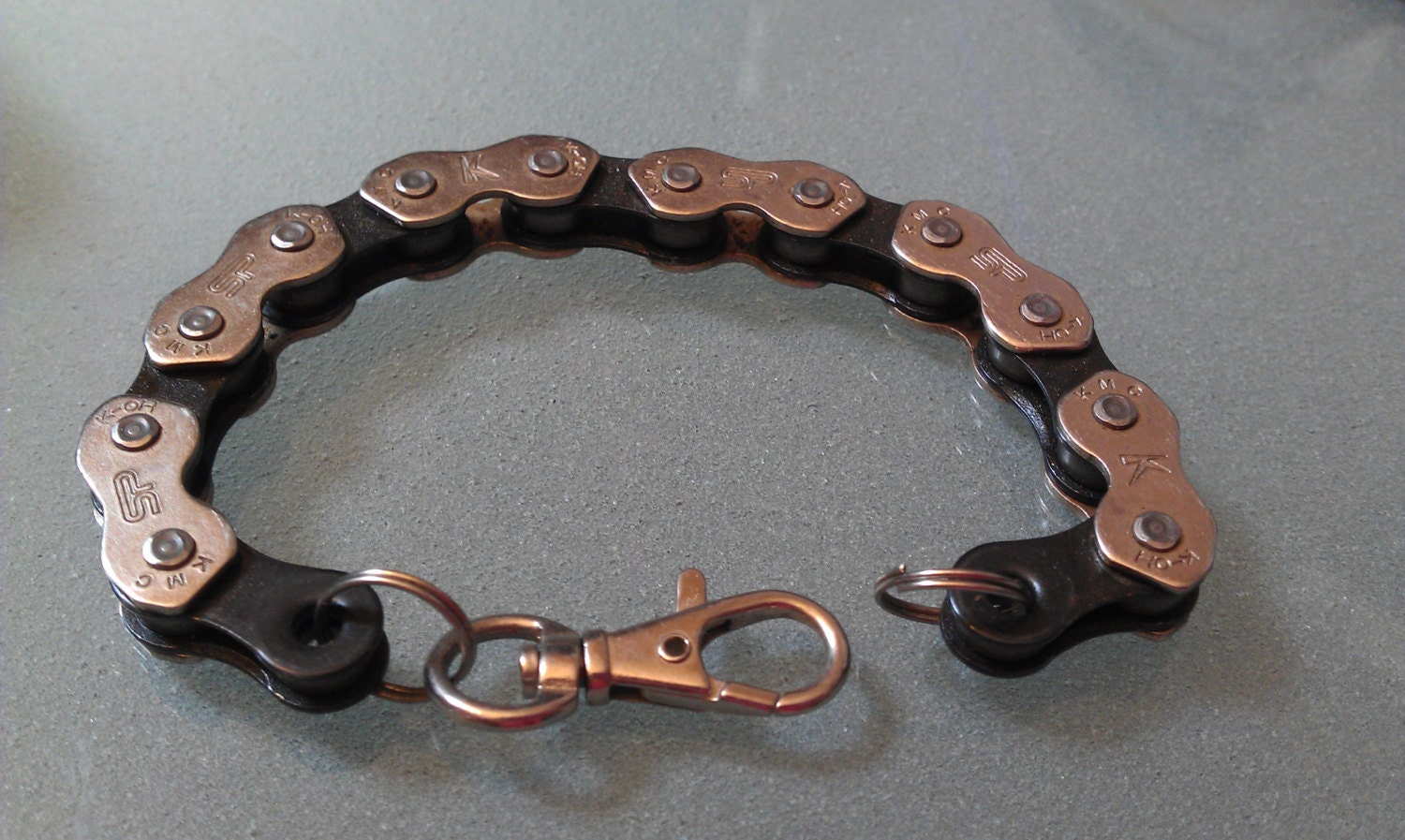Bike Chain Bracelet Black and Silver KMC KOOL - BCKOOL - Etsy