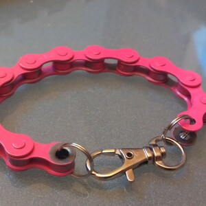 Bicycle Chain Bracelet Hot Pink - BCPINK - Etsy
