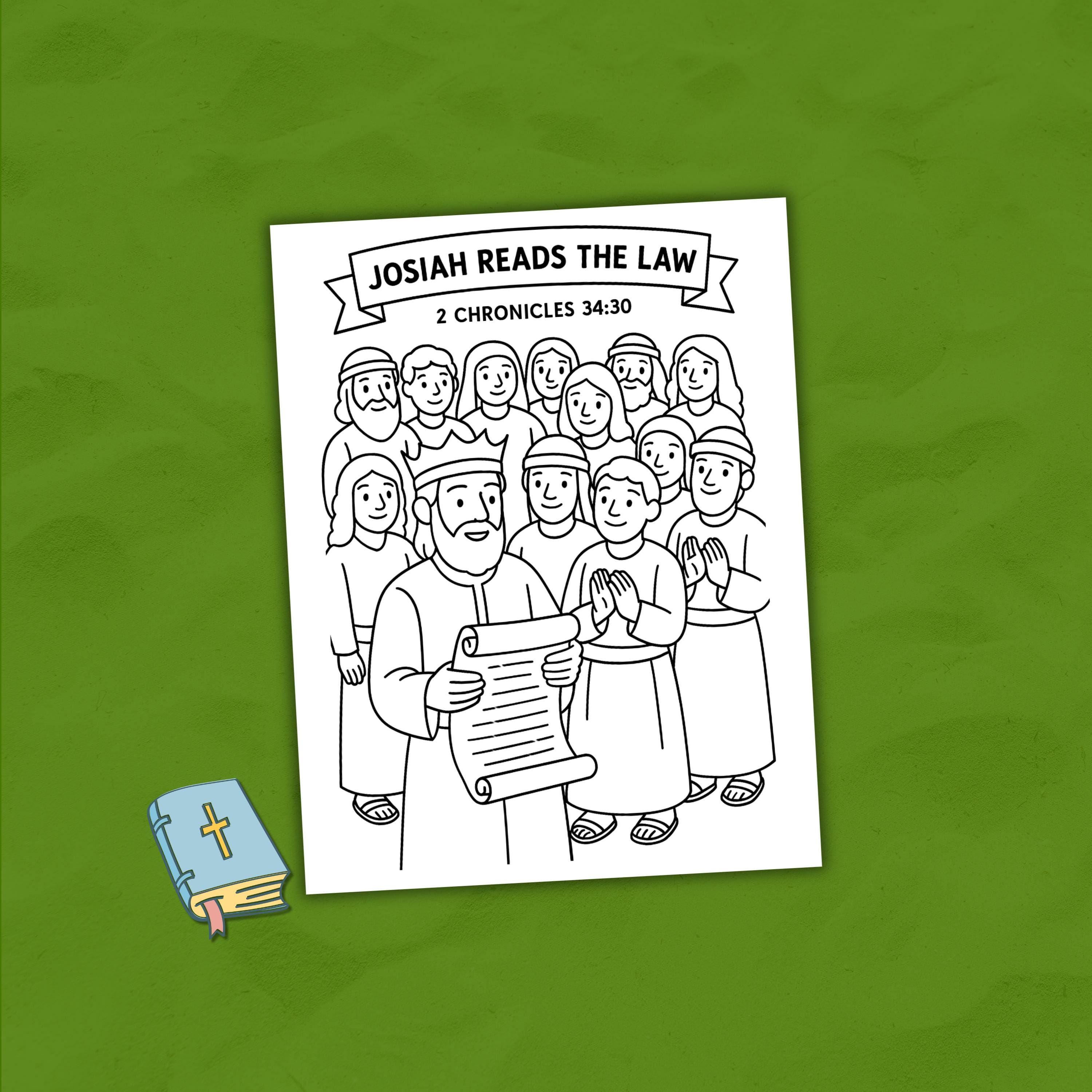 2 Chronicles- Coloring Pages and Songs for Kids Learning the Bible - Etsy