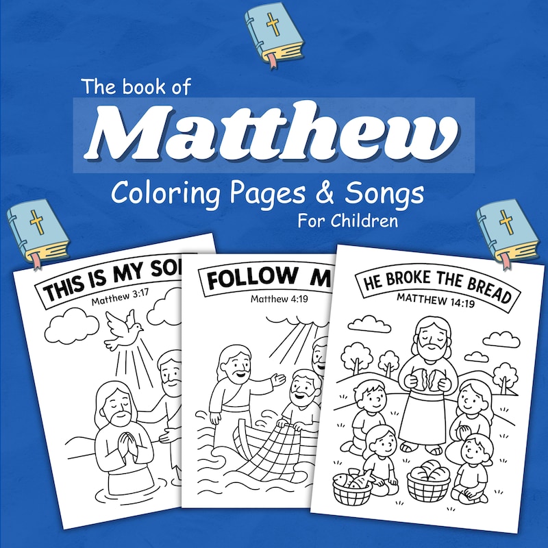 Matthew 5 Coloring Pages - Etsy