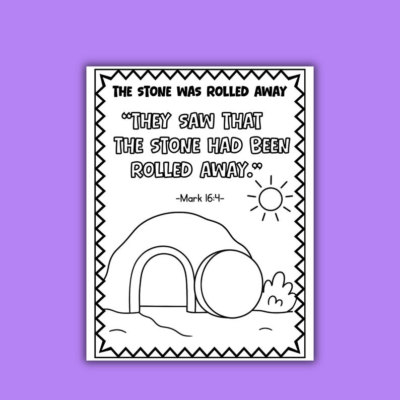 Christian Easter Coloring Pages: Sunday School Activity (PDF Download ...