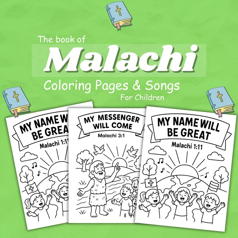 Malachi Bible Craft - Etsy