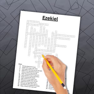 Ezekiel Bible Activities: Crossword, Word Search, and Word Scramble ...