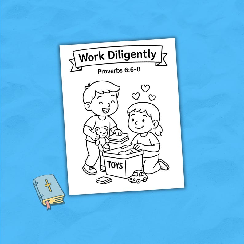 Proverbs Bible Coloring Pages and Songs for Kids (instant Download) - Etsy