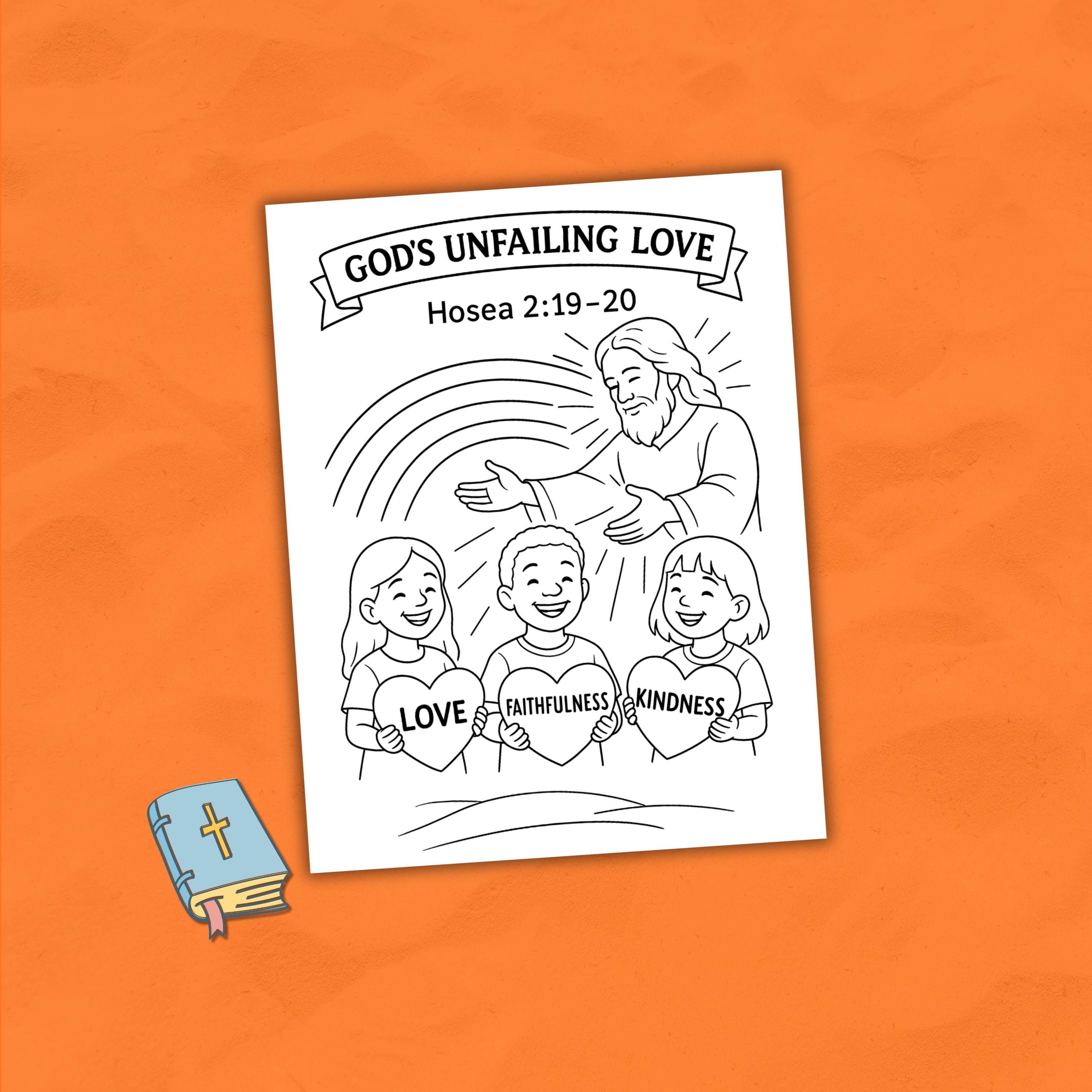 Hosea Bible Coloring Pages and Songs for Kids (instant Download) - Etsy