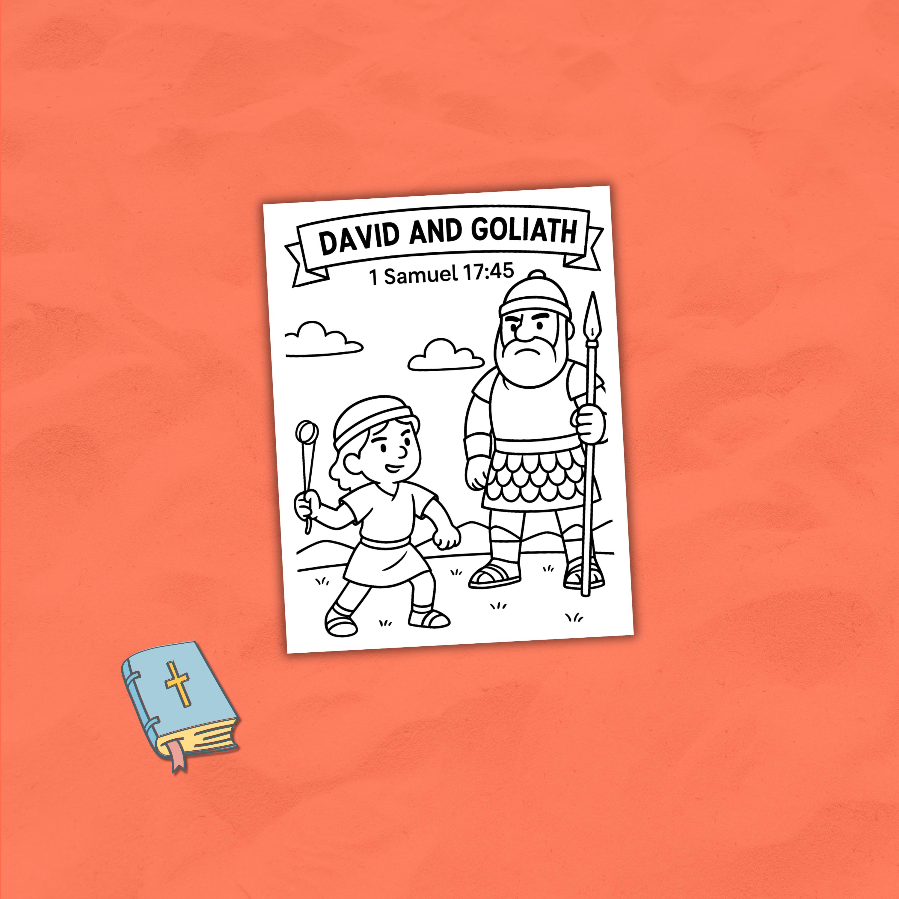 1 Samuel Bible Coloring Pages and Songs for Kids (instant Download) - Etsy
