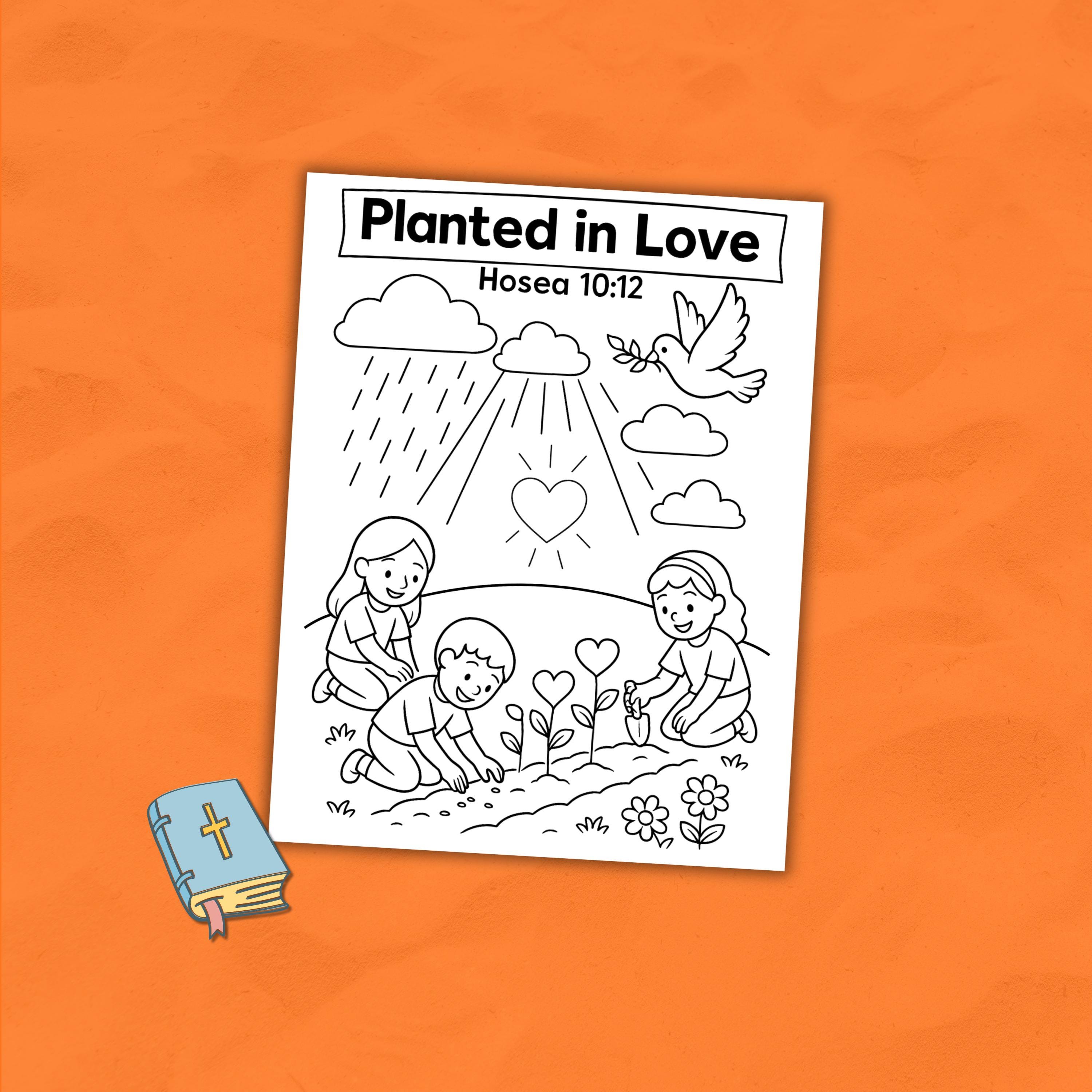 Hosea Bible Coloring Pages and Songs for Kids (instant Download) - Etsy