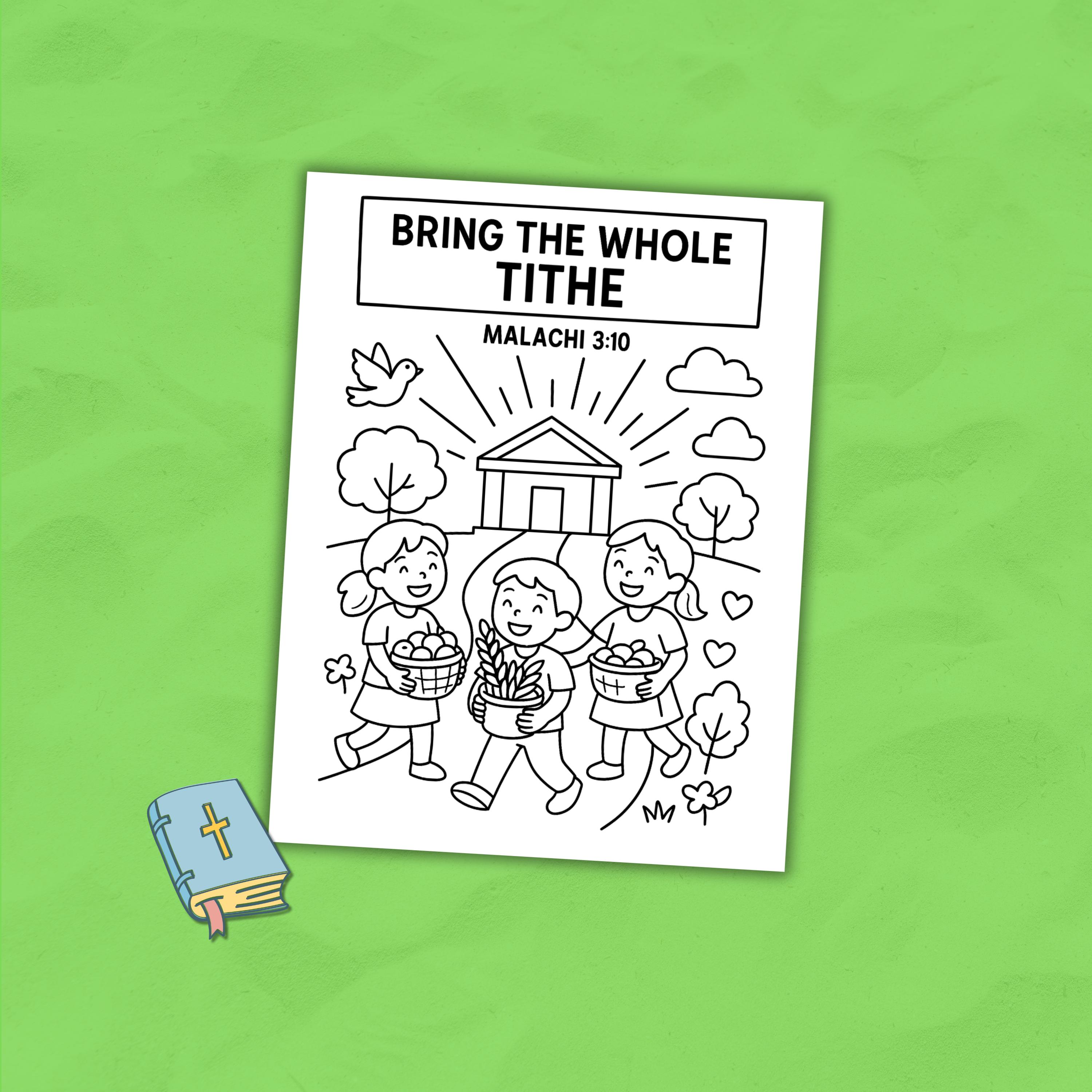 Malachi- Coloring Pages and Songs for Kids Learning the Bible (instant ...