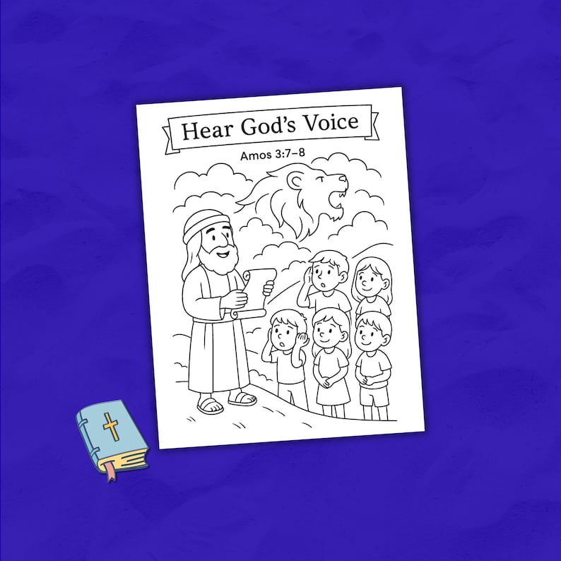 Amos Bible Coloring Pages and Songs for Kids (instant Download) - Etsy