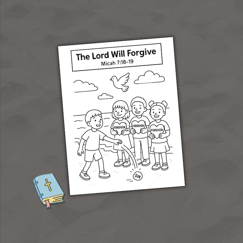 Micah- Coloring Pages and Songs for Kids Learning the Bible (instant ...