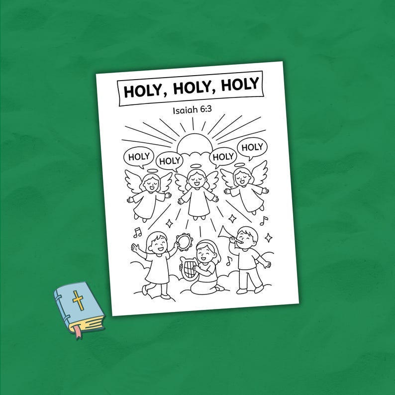 Isaiah Bible Coloring Pages and Songs for Kids (instant Download) - Etsy