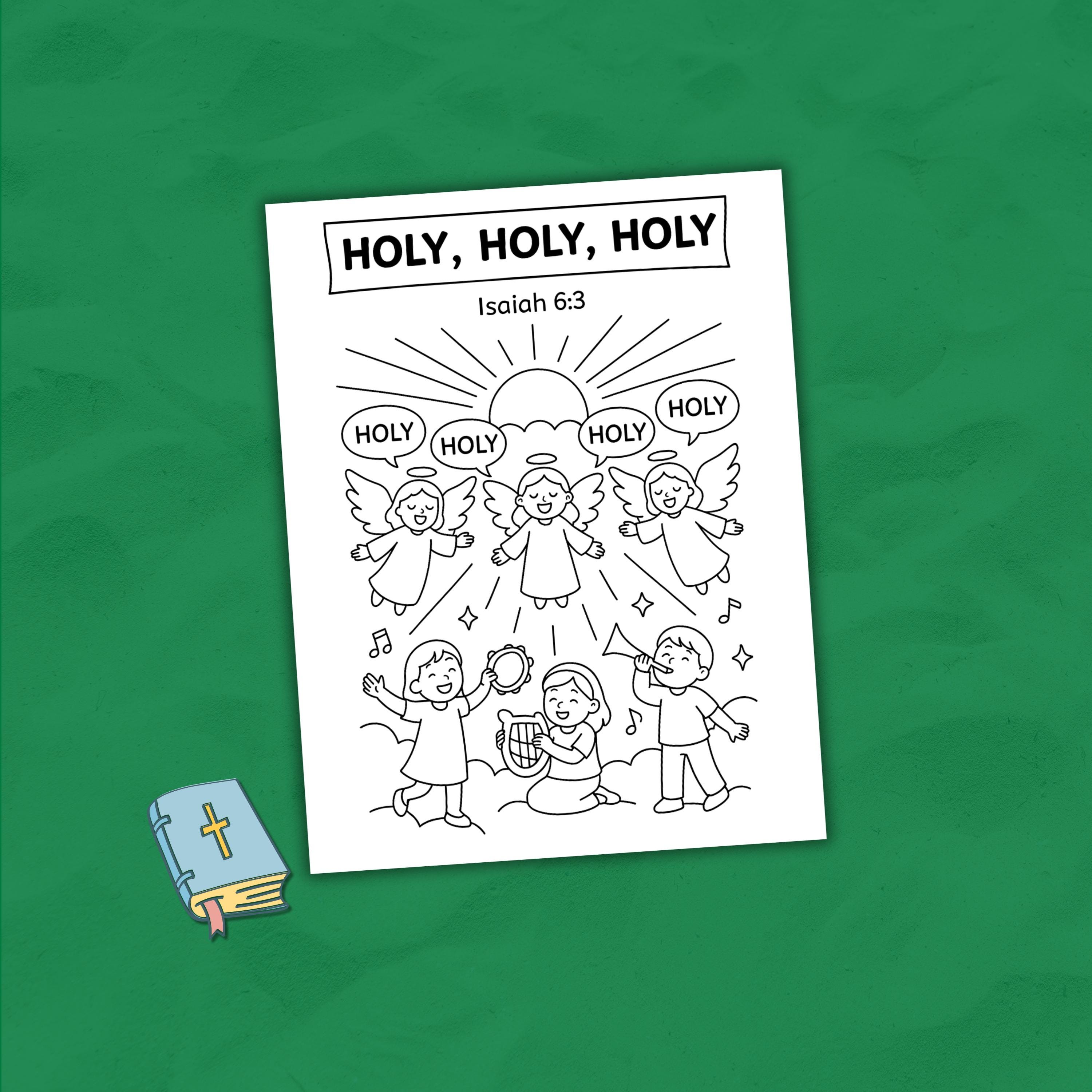 Isaiah Bible Coloring Pages and Songs for Kids (instant Download) - Etsy