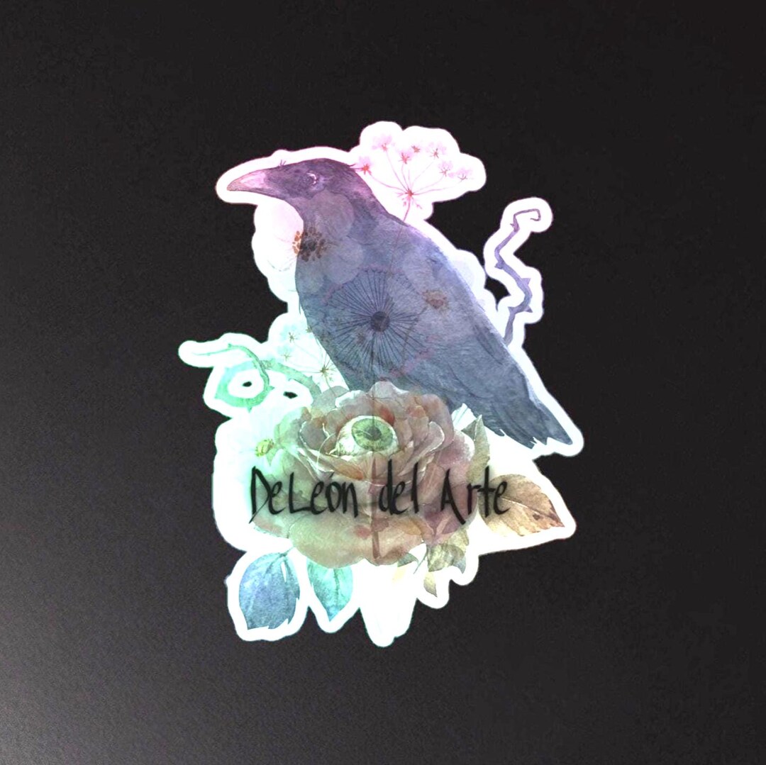 Deleon Del Arte Logo Holographic Stickers - Etsy