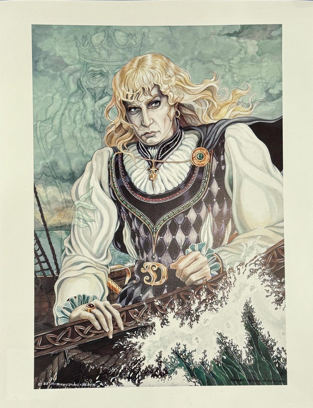 Hamlet: Return to Denmark Art Print, a Stormy Fantasy Portrait - Etsy