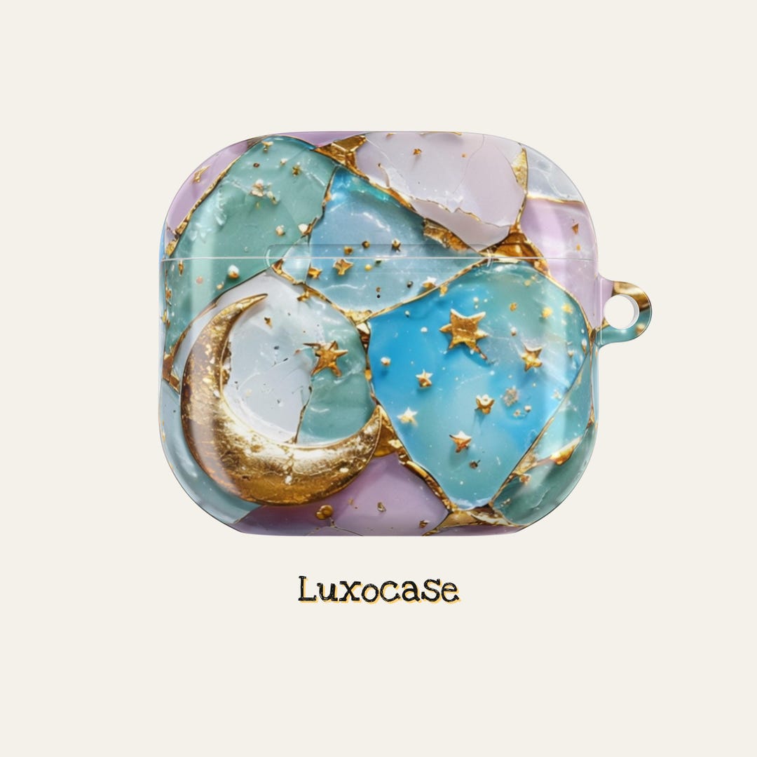 Mosaic Moon Gem Pattern AirPod Pro Case, AirPod 2nd Gen Case, AirPod ...