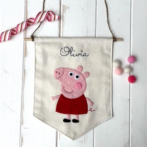 Peppa Pig Personalised Flag Bunting Sign - Etsy