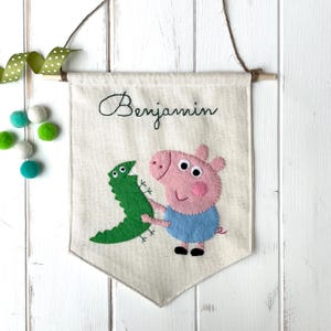 Peppa Pig Personalised Flag Bunting Sign - Etsy