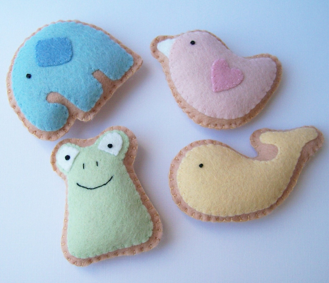 Felt Animal Crackers/cookies Playset - Etsy Australia