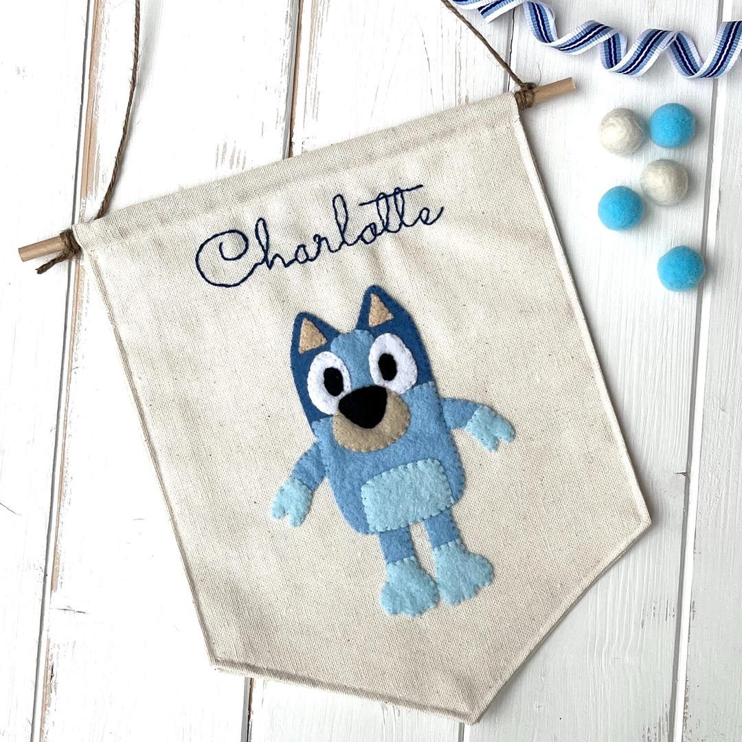 Bluey Personalised Flag Bunting Sign - Etsy