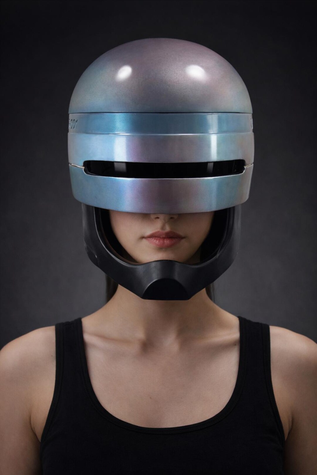 Real Robocop Bulletproof Helmet, Full Kevlar/titanium, Ballistic Level ...