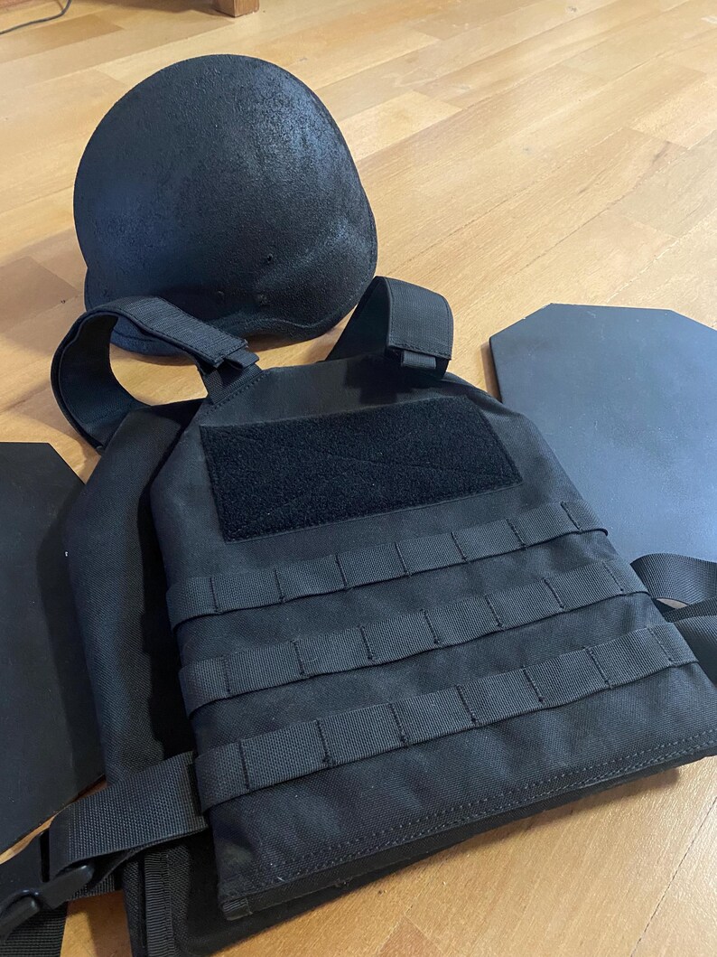 Tactical Full Body Armor, Ballistic Level 3 With PASGT Level 3A Helmet ...