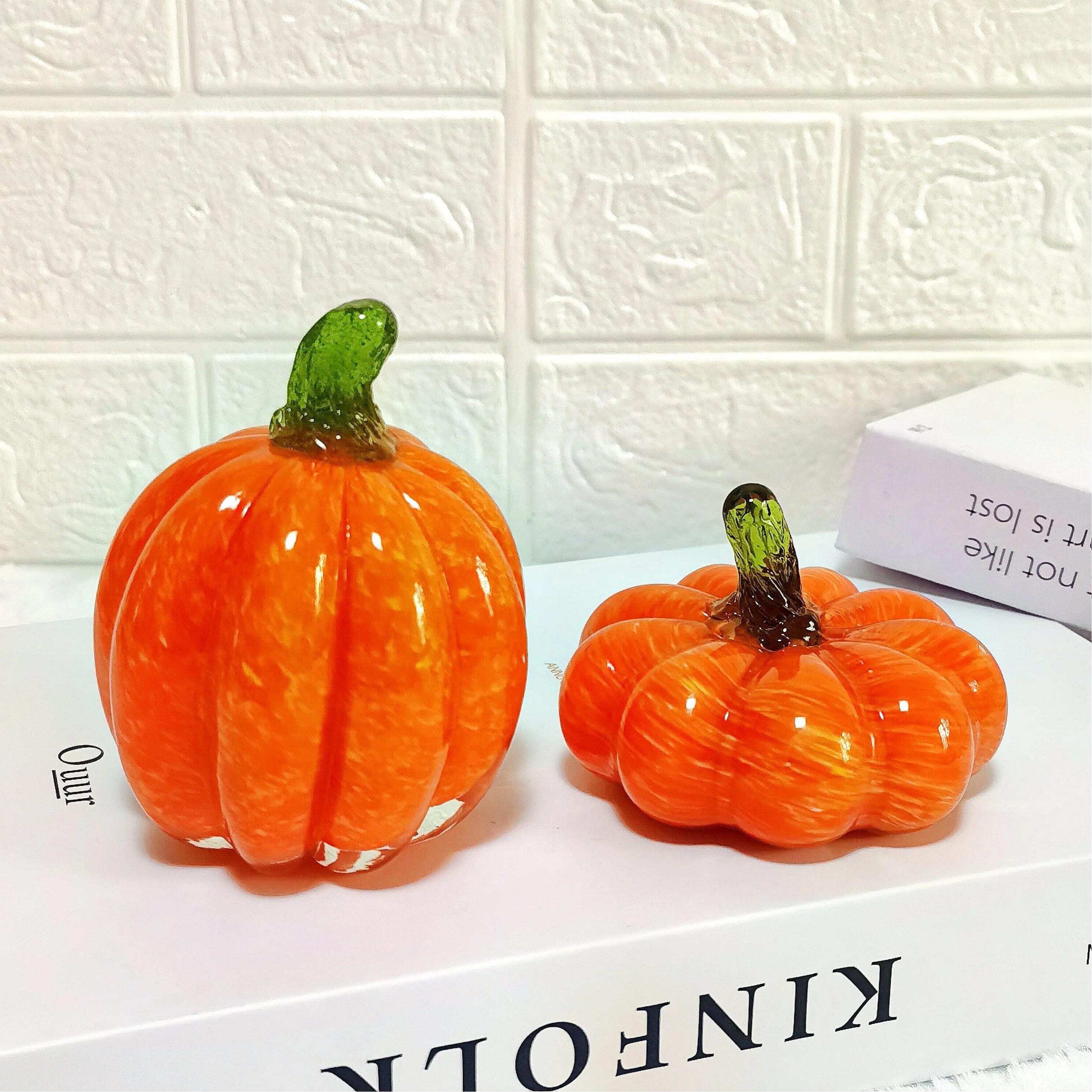 Handcrafted Glass Pumpkin: Delight Fall Decor and Ideal Housewarming ...