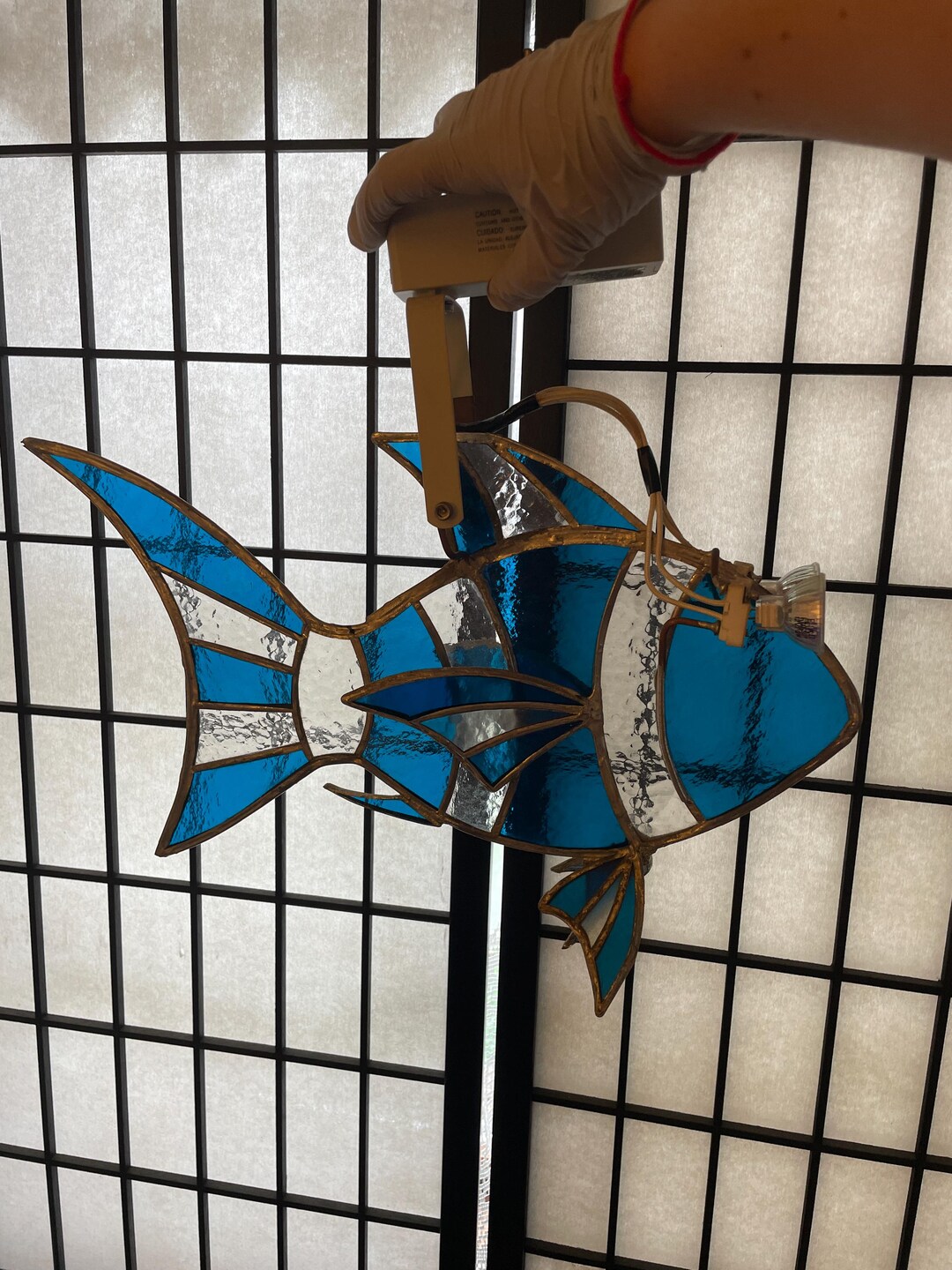 Stained Glass Fish Handmade , Sun Catcher, Track Lighting - Etsy