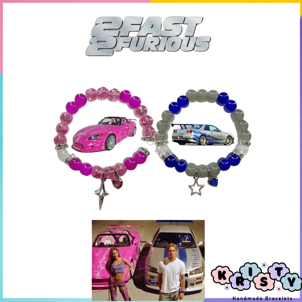 Handmade Suki and Brian Matching Bracelets Style 2 Y2k Couple ...