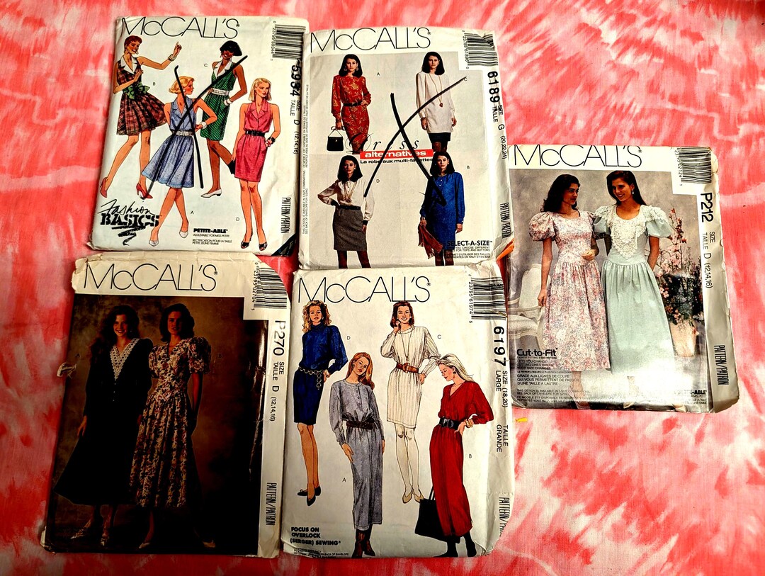Vintage (1990 's) Sewing Patterns Dresses - Etsy