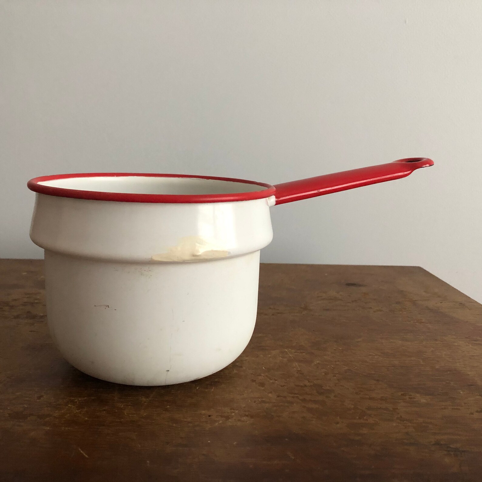 Granite Ware Enamel Ware Double Boiler White With Red - Etsy