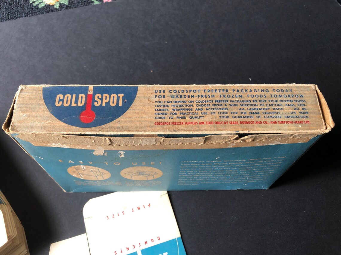 Cold Spot Freezer Carton Containers Boxes 25 Pint Boxes | Etsy